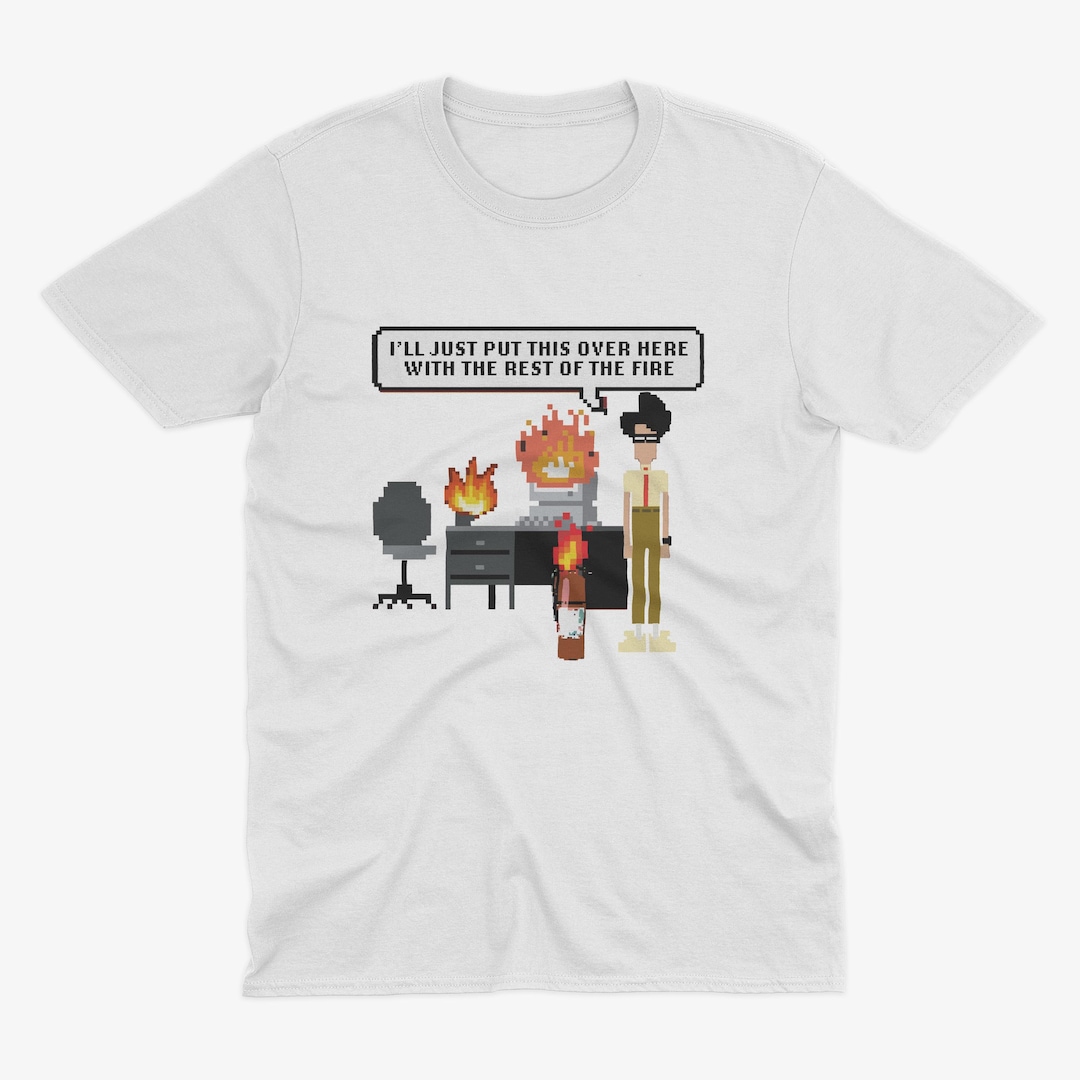 IT Crowd FIRE T Shirt - Moss IT Crowd, Douglas Reynholm T Shirt ...