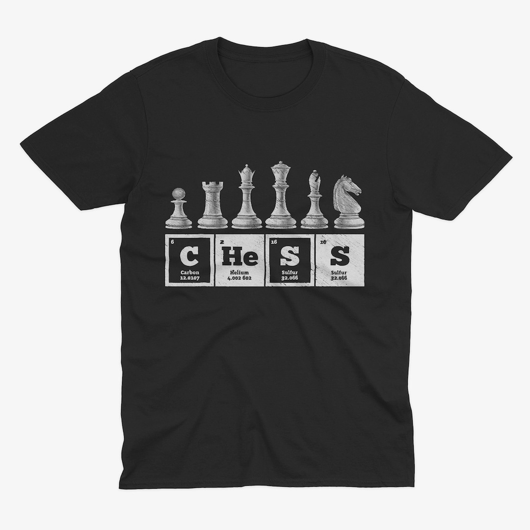 Chess Periodic Table Design, Chess Shirt for Chess Enthusiasts, Cool ...