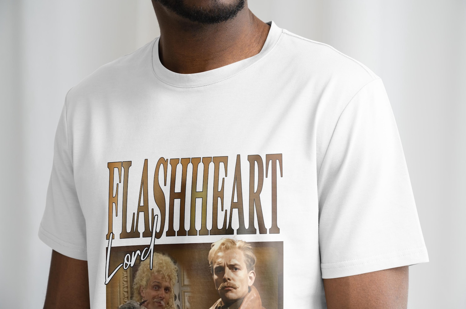 Lord Flashheart Retro Blackadder T Shirt - Blackadder Tribute, Lord ...
