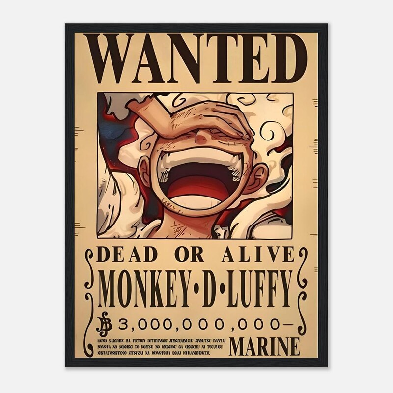 Luffy Bounty Poster Etsy Luffy Bounty Poster Etsy