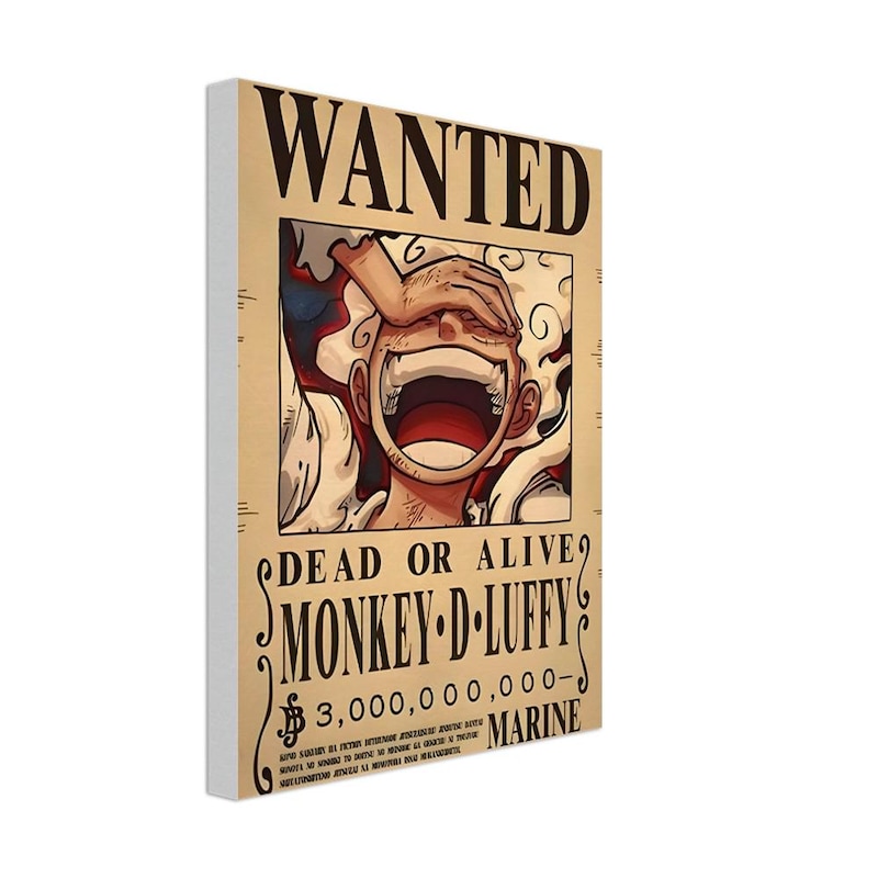 Luffy Bounty Poster - Etsy