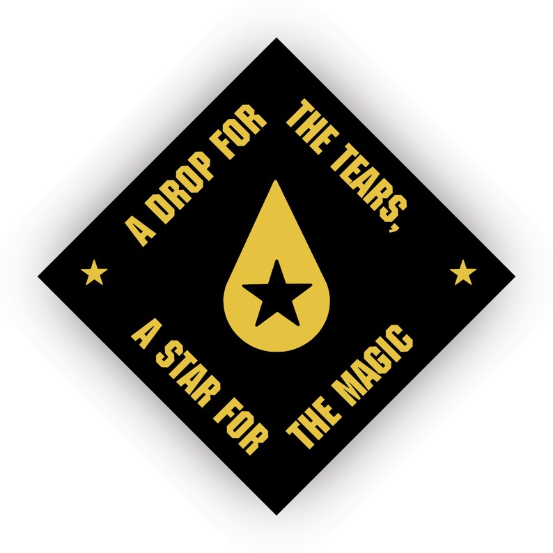 Found Heaven Teardrop Star Graduation Cap PDF, PNG Instant Digital ...