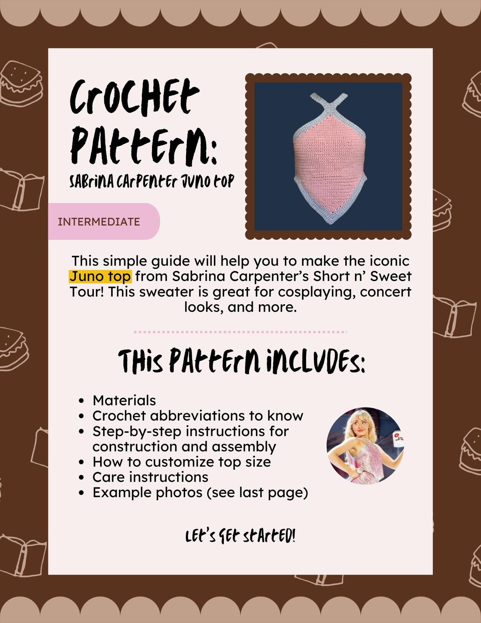 Short N' Sweet Juno Top (PDF Crochet Pattern) - Etsy