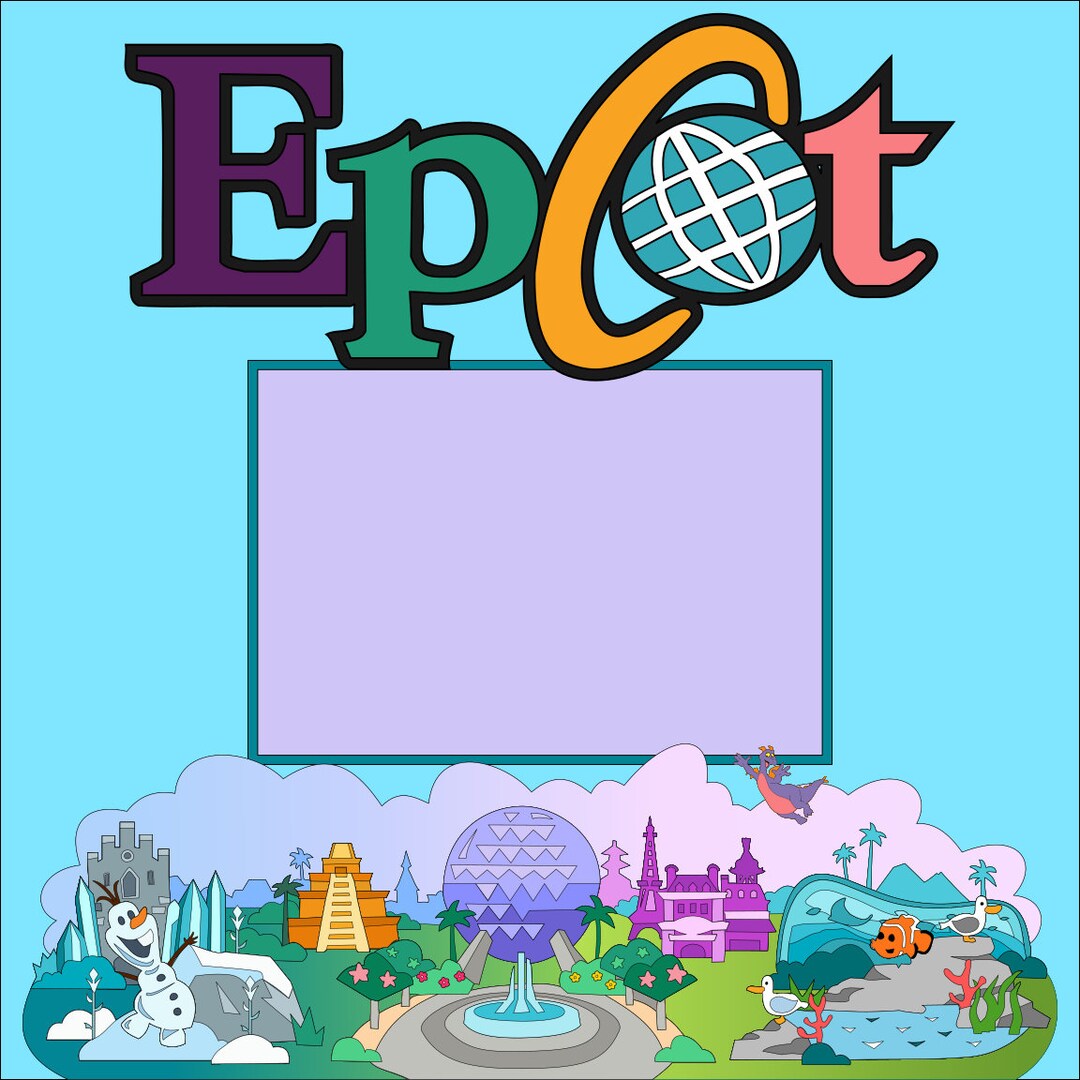 Epcot Scrapbooking Page: Album Title Page - Etsy