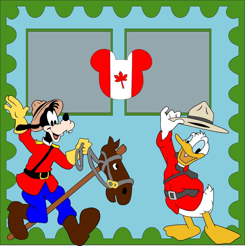 Canada World Showcase 2-page Layout Based on Stamp Designs - Etsy