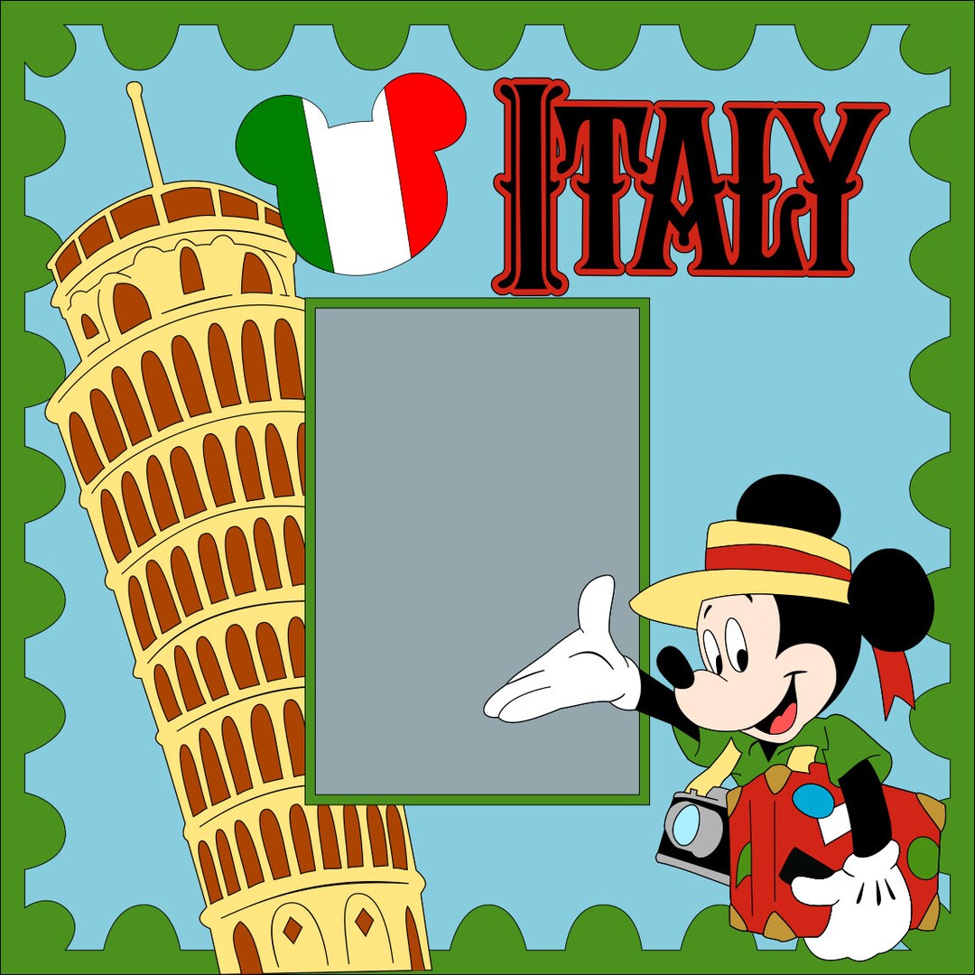 Italy World Showcase 2-page Layout Based on Stamp Design - Etsy