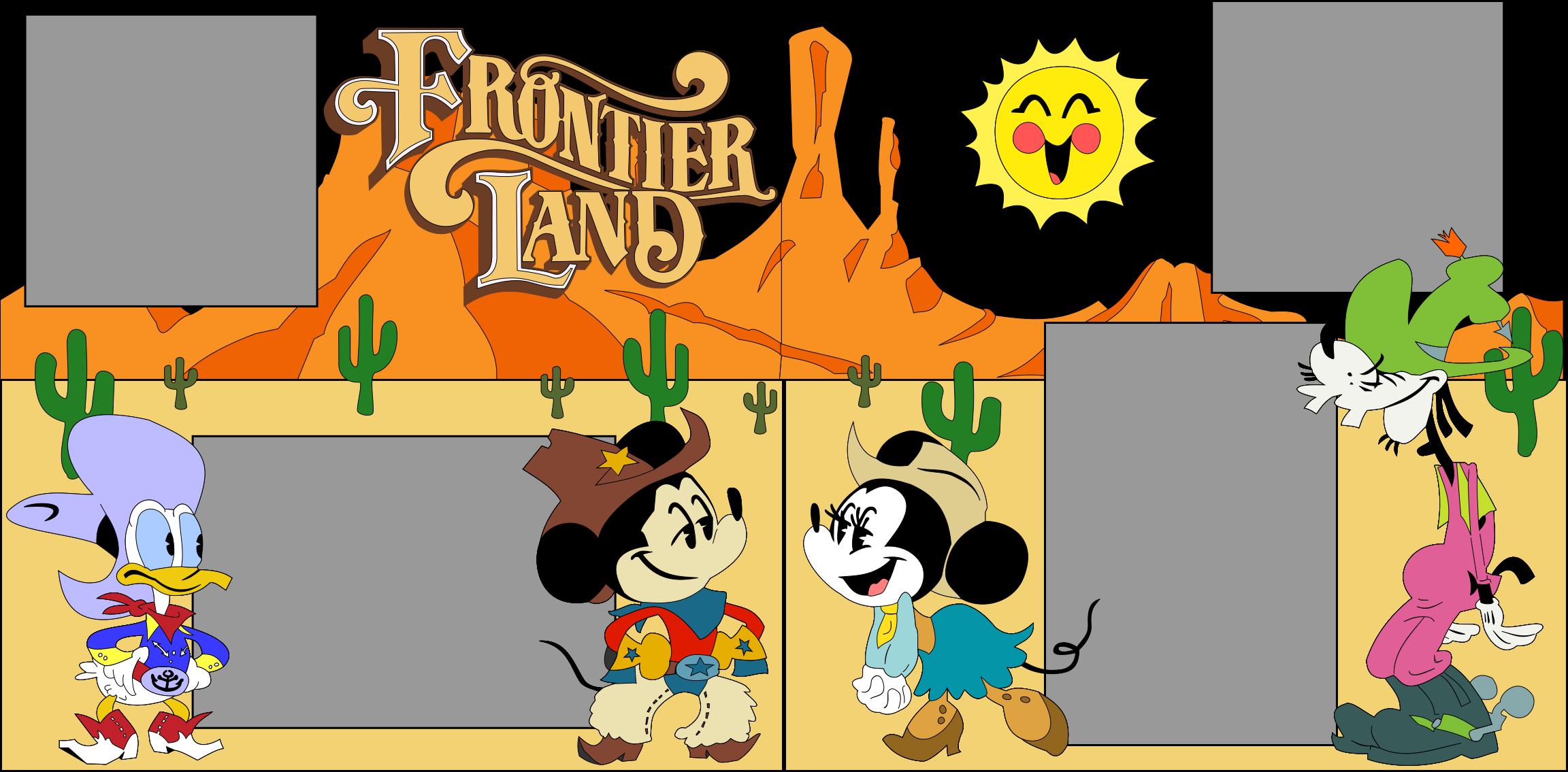 Frontierland Layout Svgs - Etsy