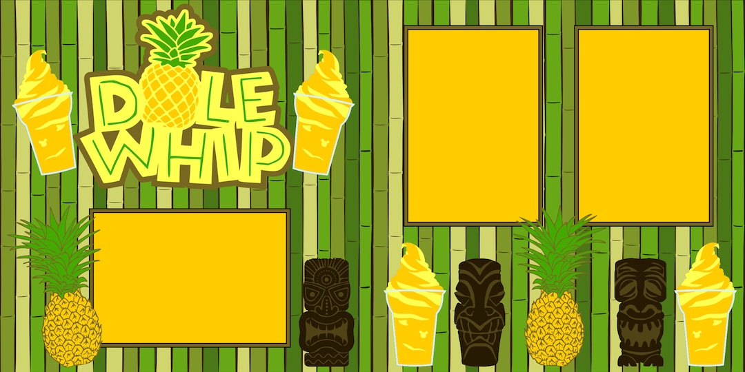 Dole Whip Scrapbook Layout - Etsy