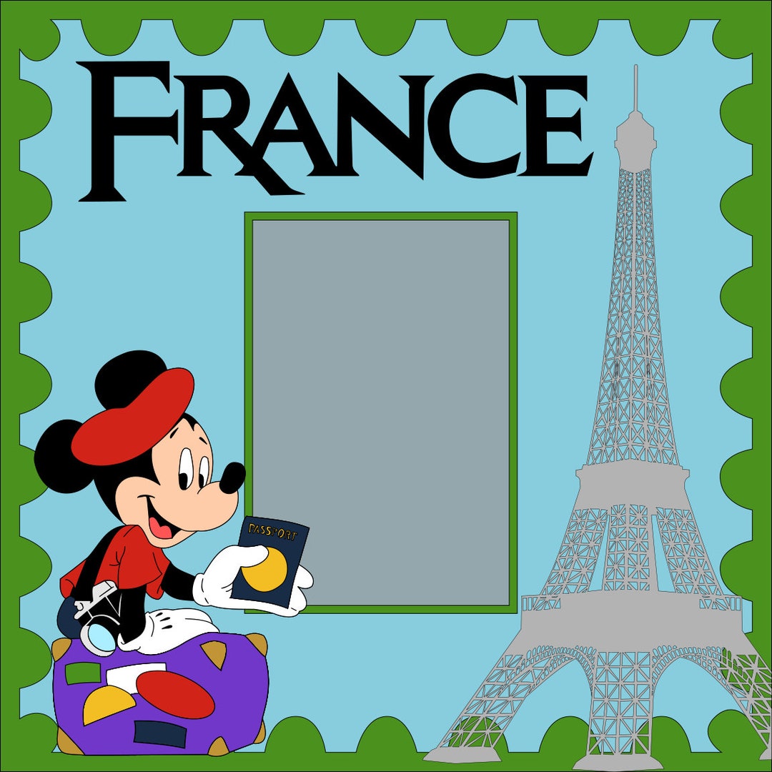 France World Showcase 2-page Layout Based on Stamp Design - Etsy