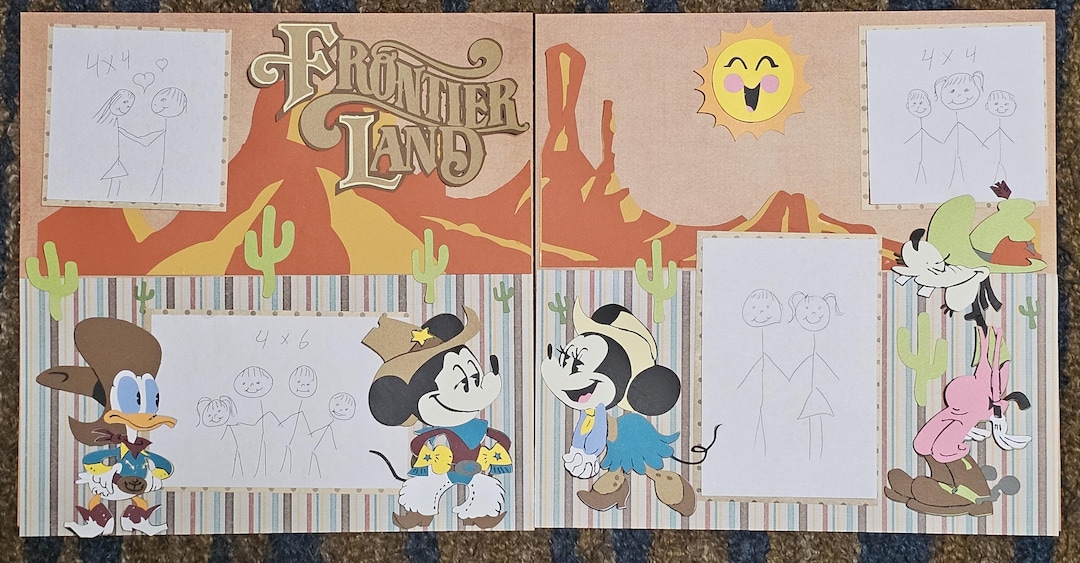 Frontierland Layout Svgs - Etsy