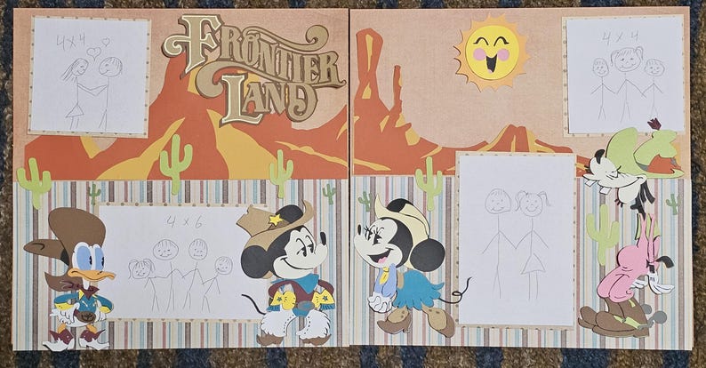 Frontierland Layout Svgs - Etsy