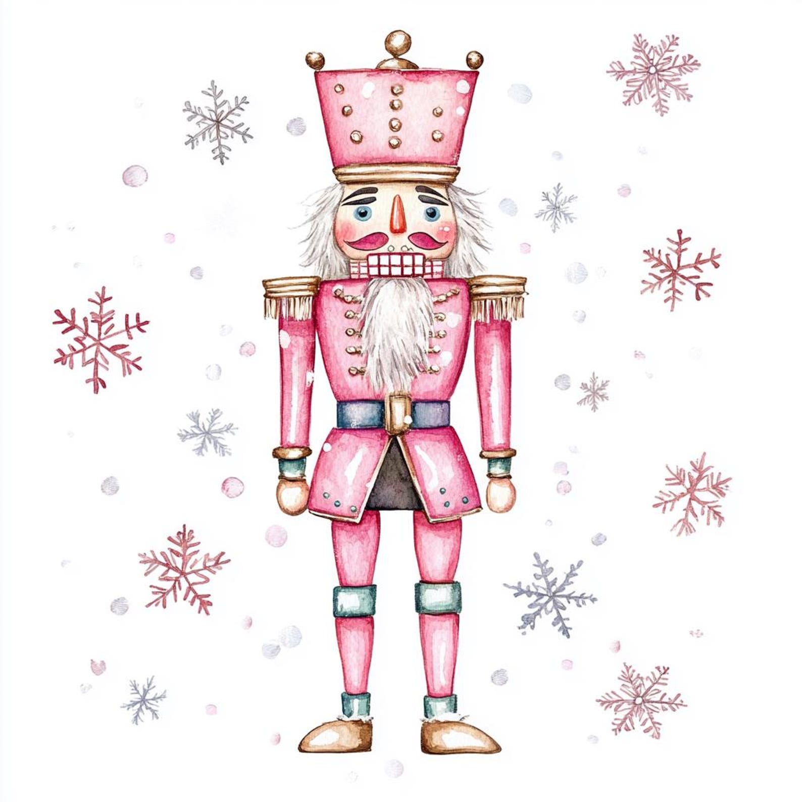 200 Nutcracker Christmas Clipart - Pink Christmas - Christmas Crafts ...