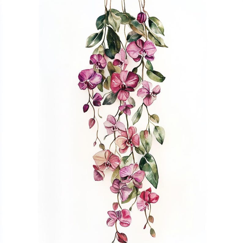 100 Island Escape Flowers Clipart Set, Tropical Watercolor Floral Pngs ...