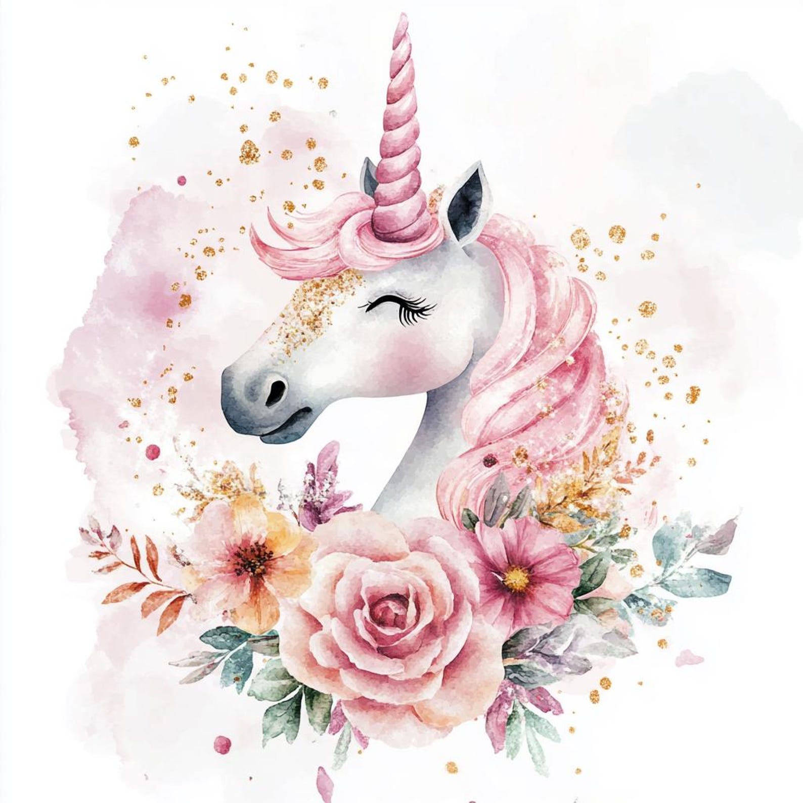 200 Watercolor Fairy World Clipart - Pink Fairy PNG - Fairy Garden ...