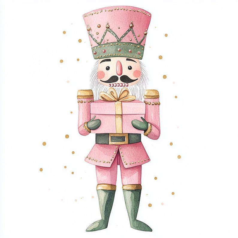 200 Nutcracker Christmas Clipart - Pink Christmas - Christmas Crafts ...