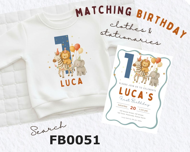 Safari Wild One Birthday Outfit | Jungle Animals Cake Smash Shirt ...