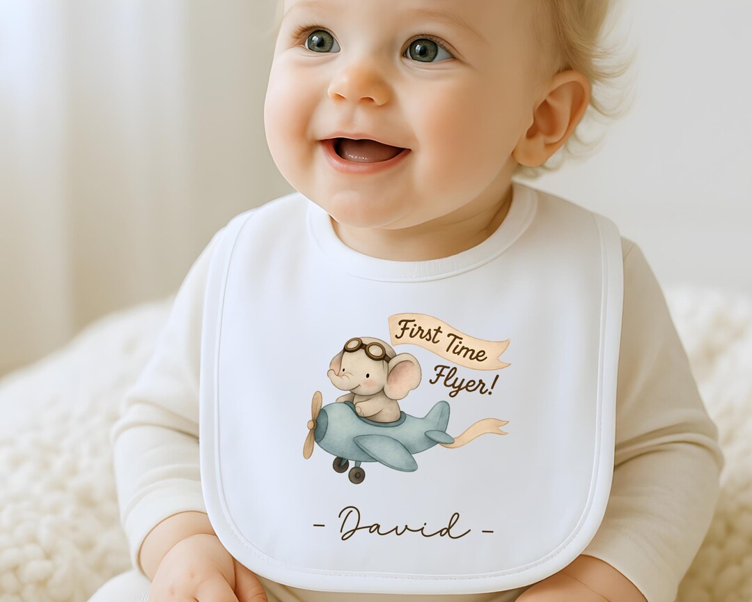First Time Flyer Baby Grow for Boys: Custom Travel Little Pilot on ...