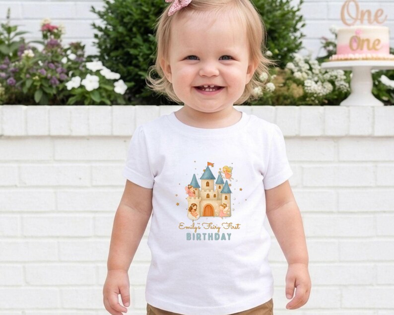 Fairy 1st Birthday Outfit Girl | Princess Castle Cake Smash Vest ...
