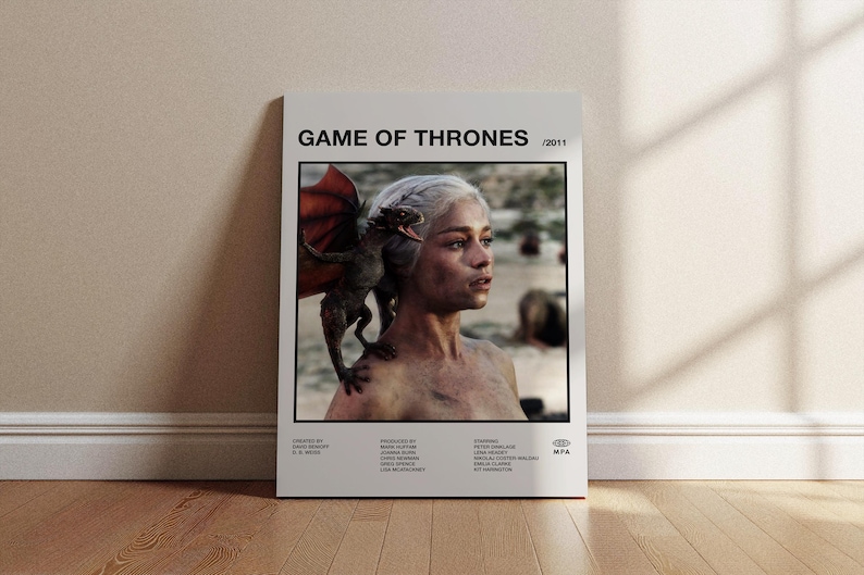 Games of Thrones Movie Poster, Games of Thrones Poster, Games of Thrones Print, Minimalist Movie ...