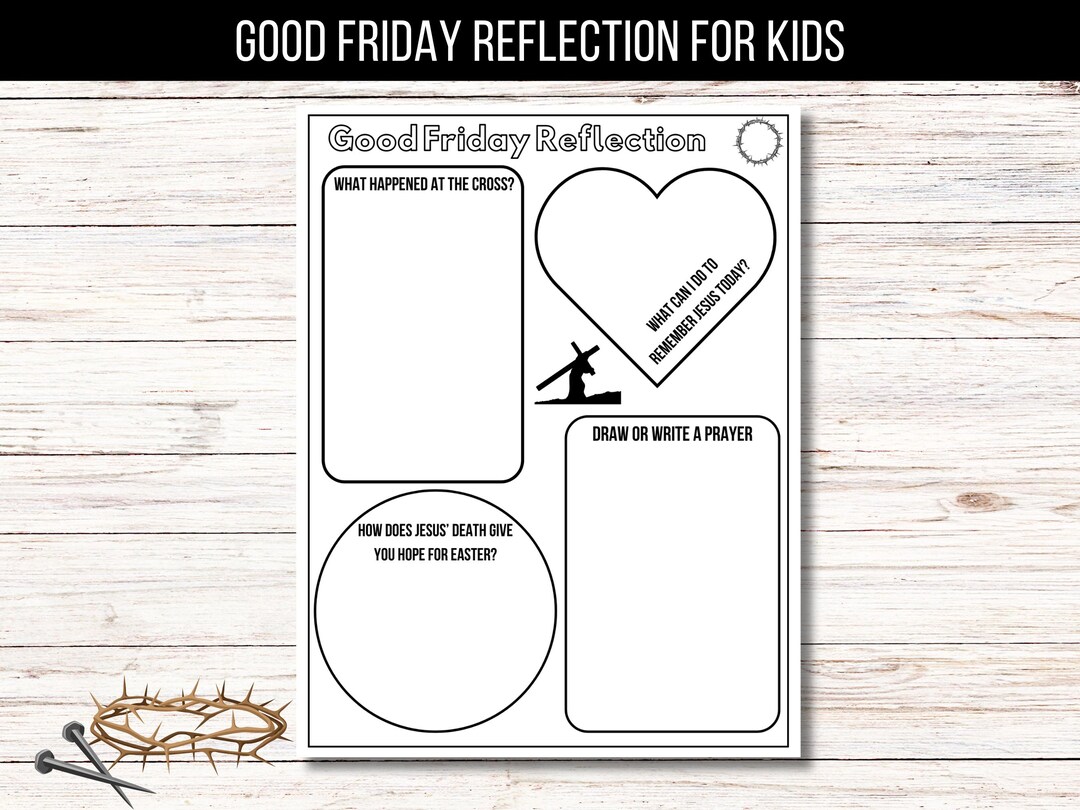 Good Friday Printable for Kids | - Etsy