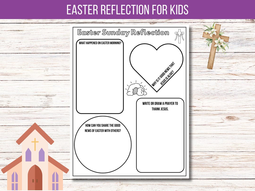 Easter Reflection for Kids Printable | He is Risen | Family ...