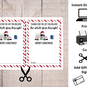 Mail Carrier Christmas Gift Card Holder | Postal Worker Gift | Mailman ...