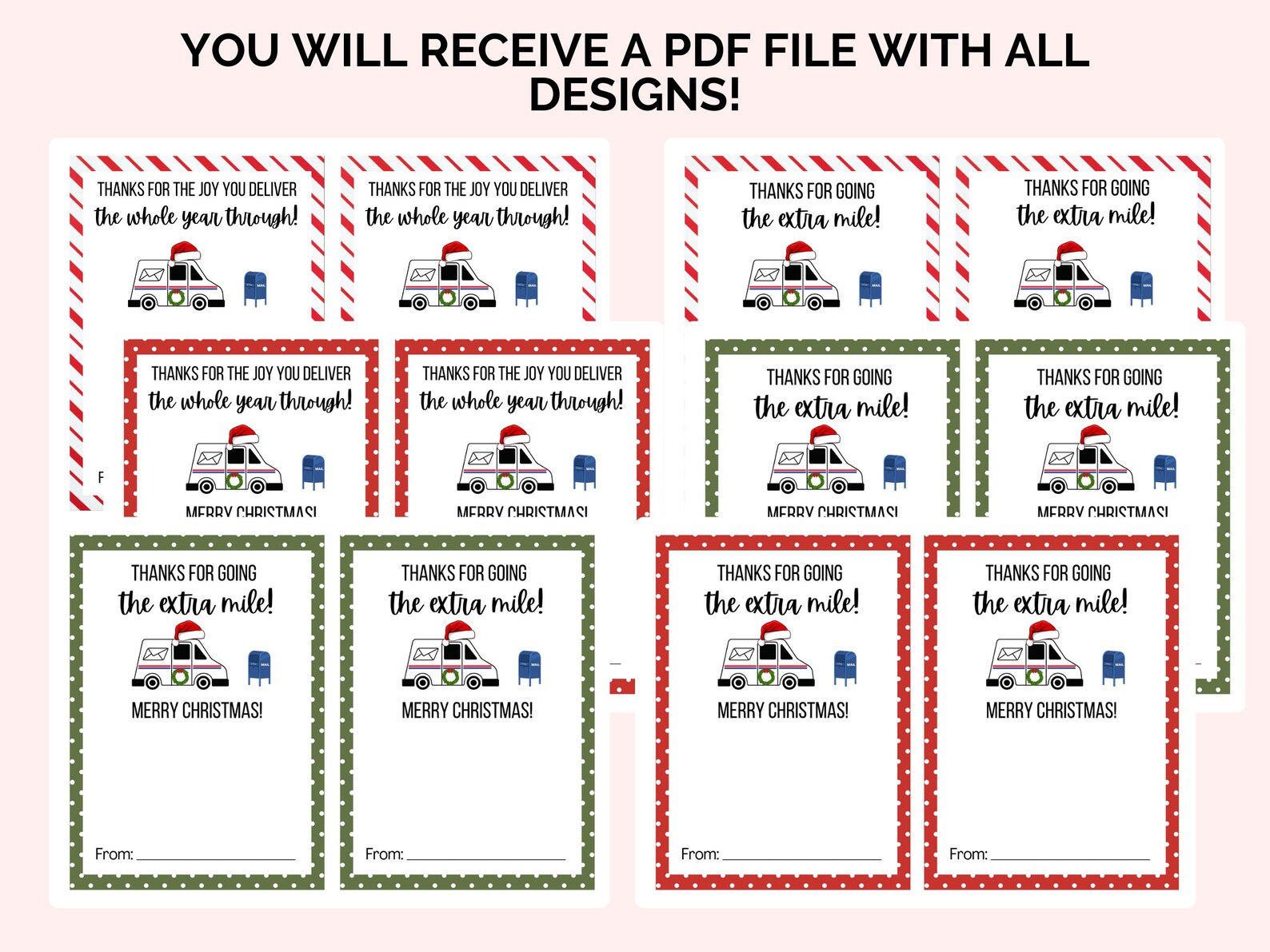 Mail Carrier Christmas Gift Card Holder | Postal Worker Gift | Mailman ...