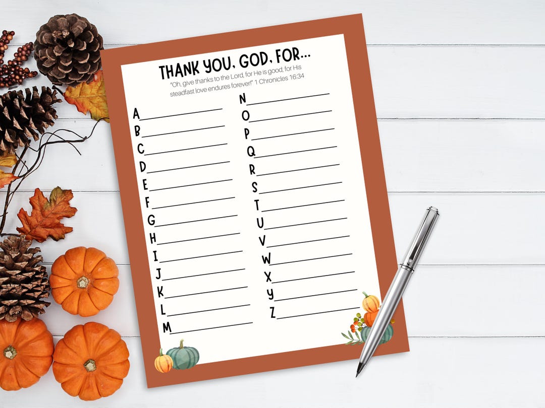 Faith-filled Gratitude Sheet | Printable Christian Thanksgiving ...