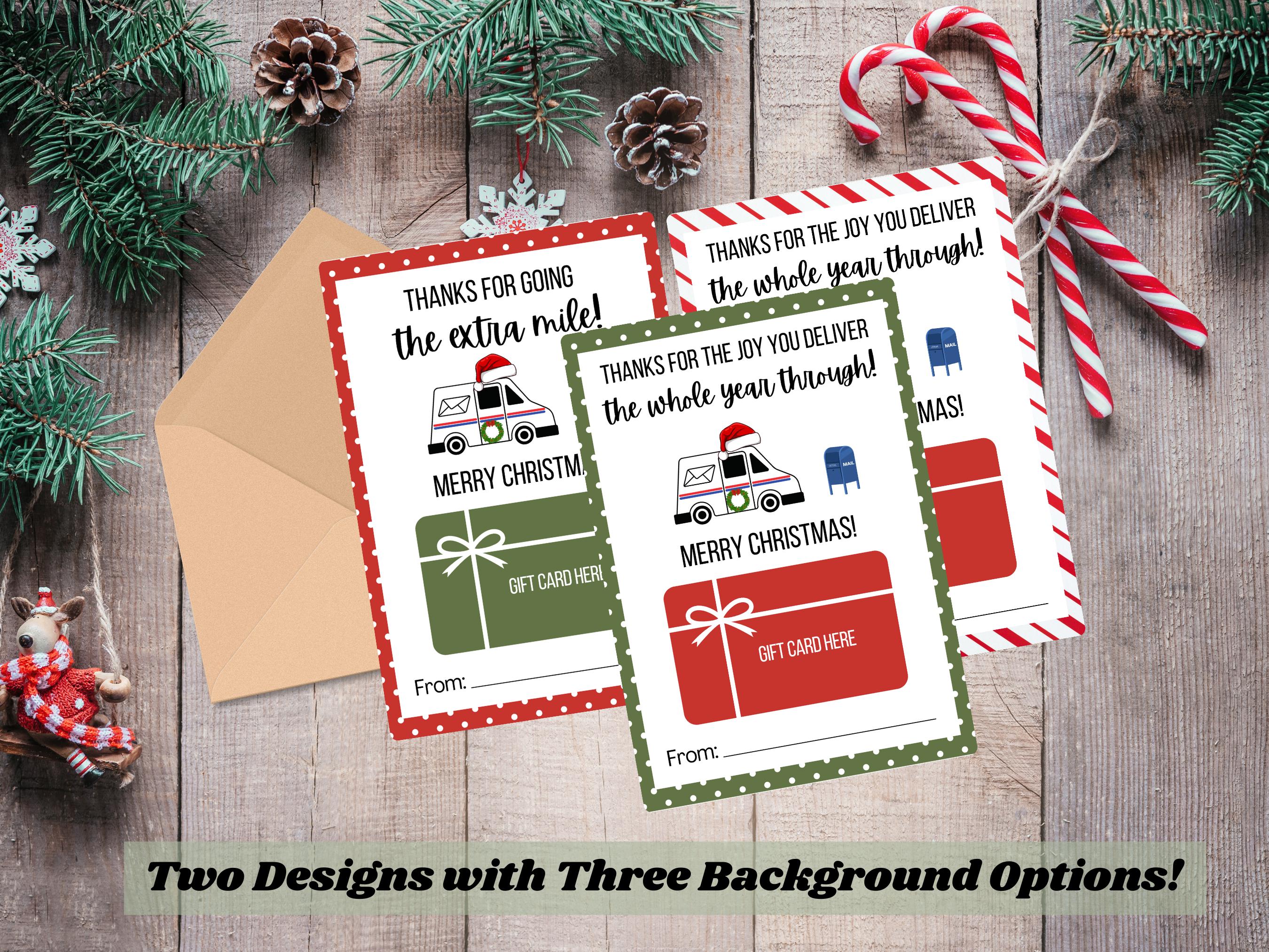 Mail Carrier Christmas Gift Card Holder | Postal Worker Gift | Mailman ...