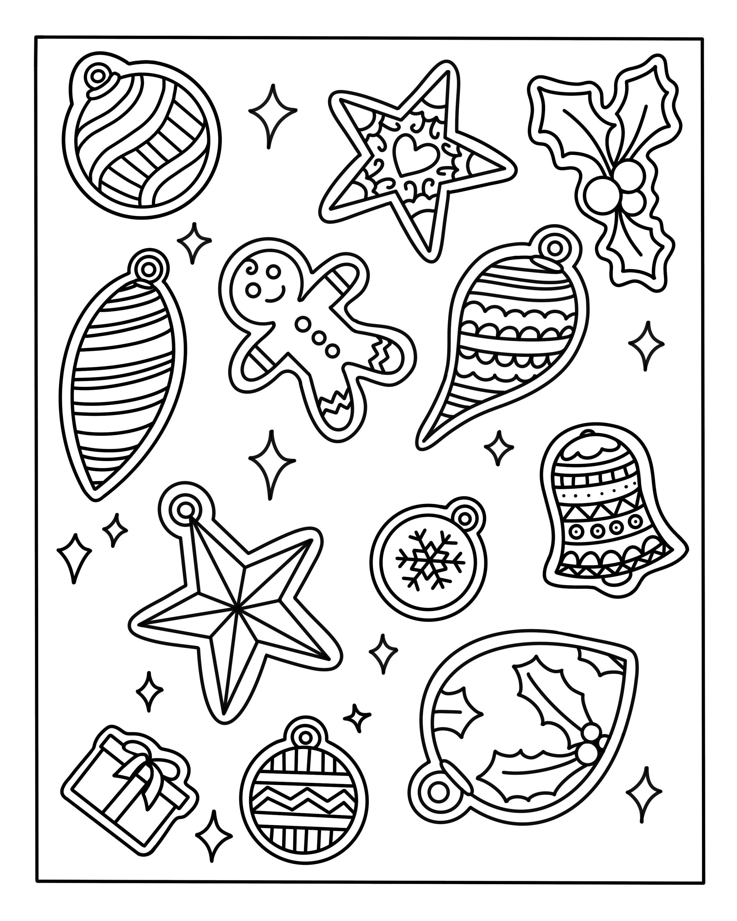 Christmas Colouring Page - Etsy
