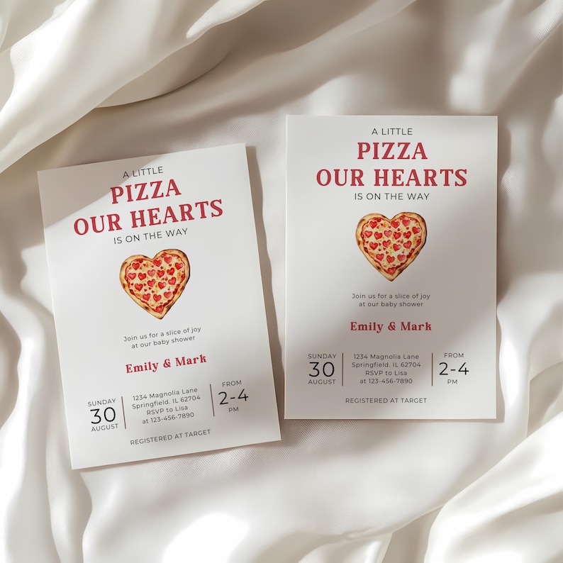 Pizza and Pacifiers Baby Shower Invitation, Pizza Baby Shower Invite ...