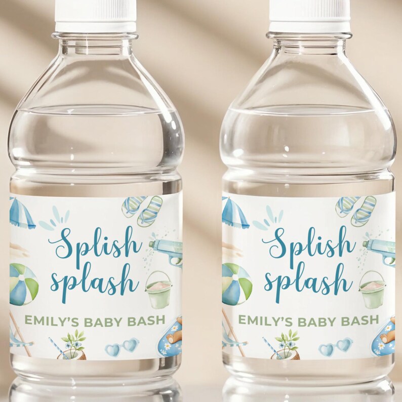 Splish Splash Baby Shower Bundle - Pool Baby Shower Decor - Splish ...