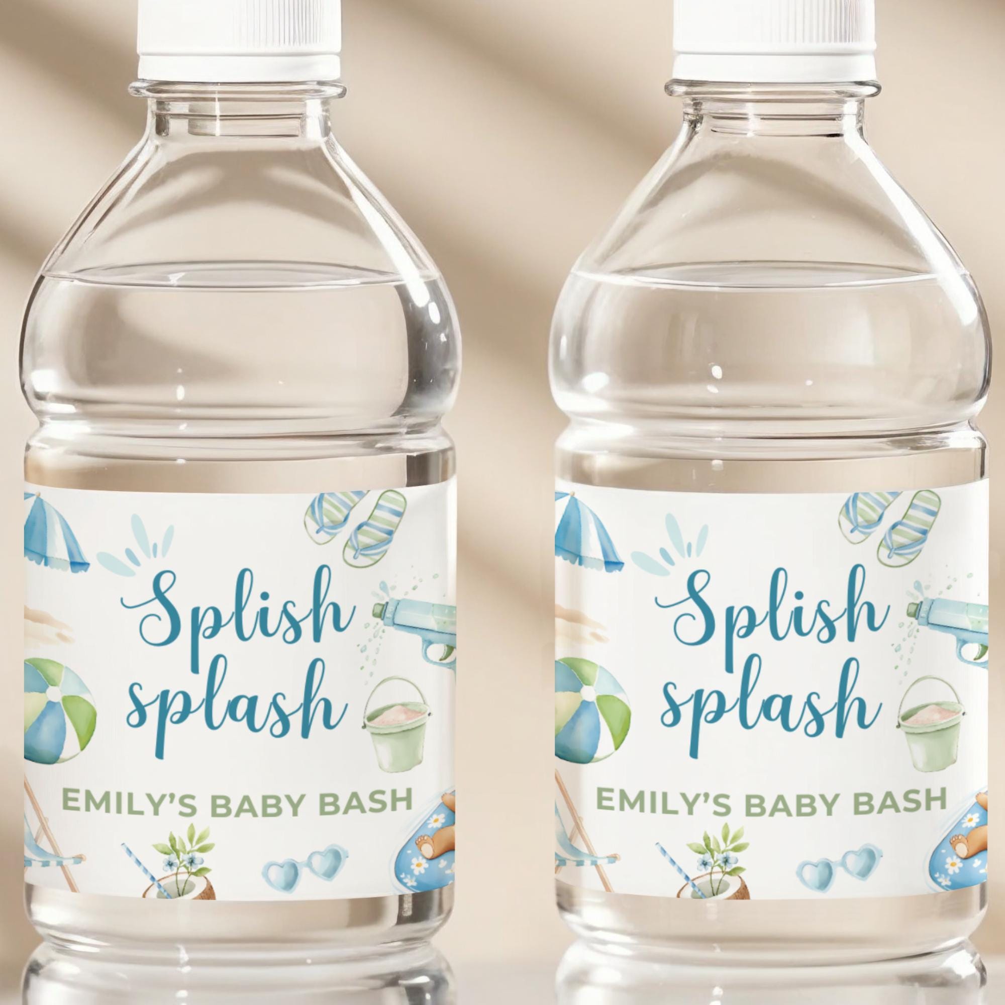 Splish Splash Baby Shower Bundle - Pool Baby Shower Decor - Splish ...