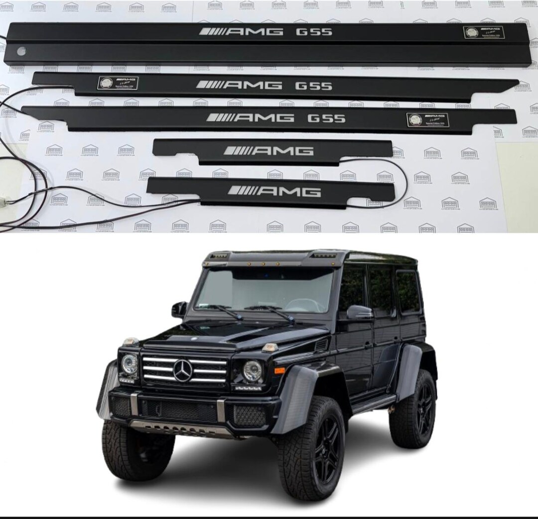 G-wagon AMG Style LED Door Sills Scuff Plates Compatible With Mercedes ...