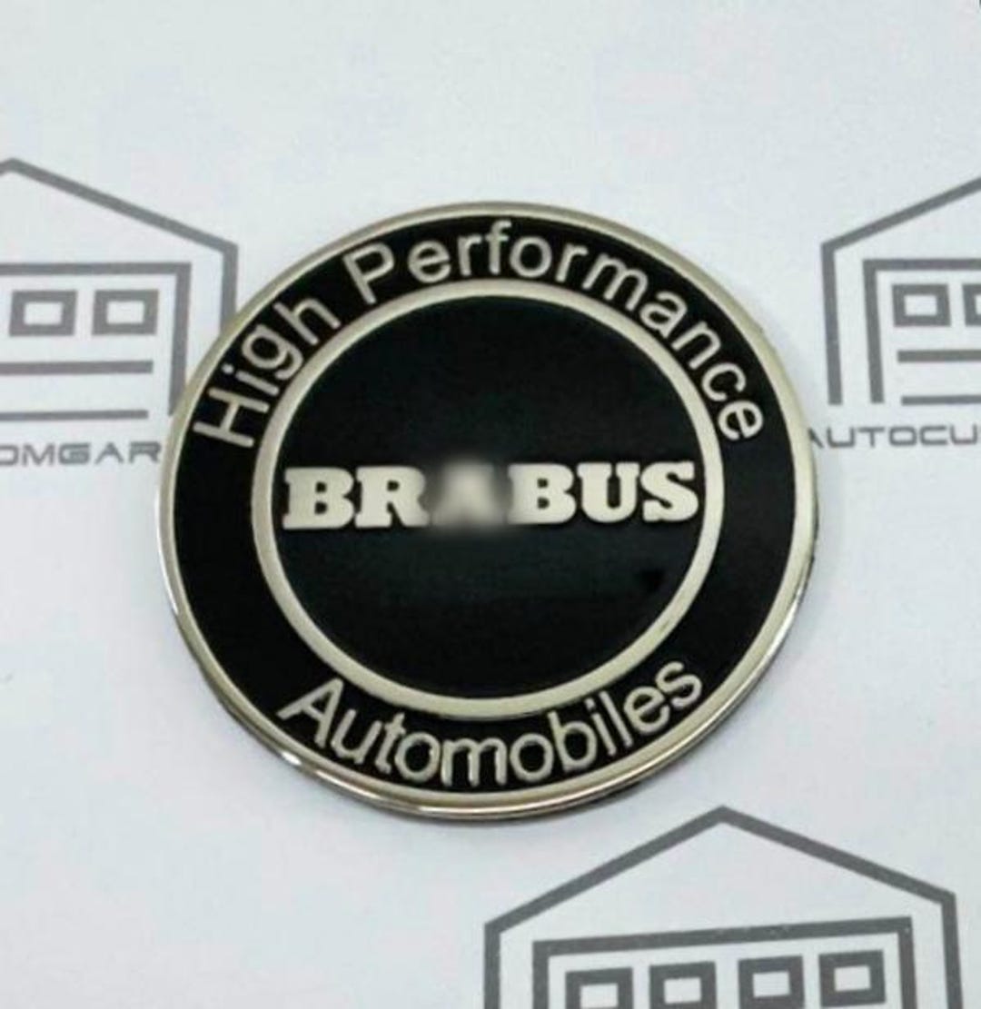 BLACK BRABYS Style Metal Emblem Badge Made for GRILLE Mercedes Benz ...