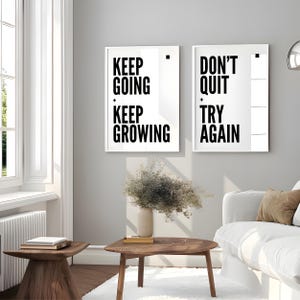 Positive Affirmation Digital Wall Art Set of 3 Motivational Posters ...