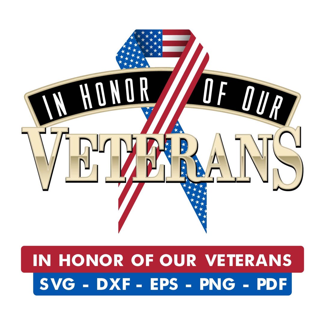 American Flag in Honor of Our Veterans, US Veterans Day Design Svg ...
