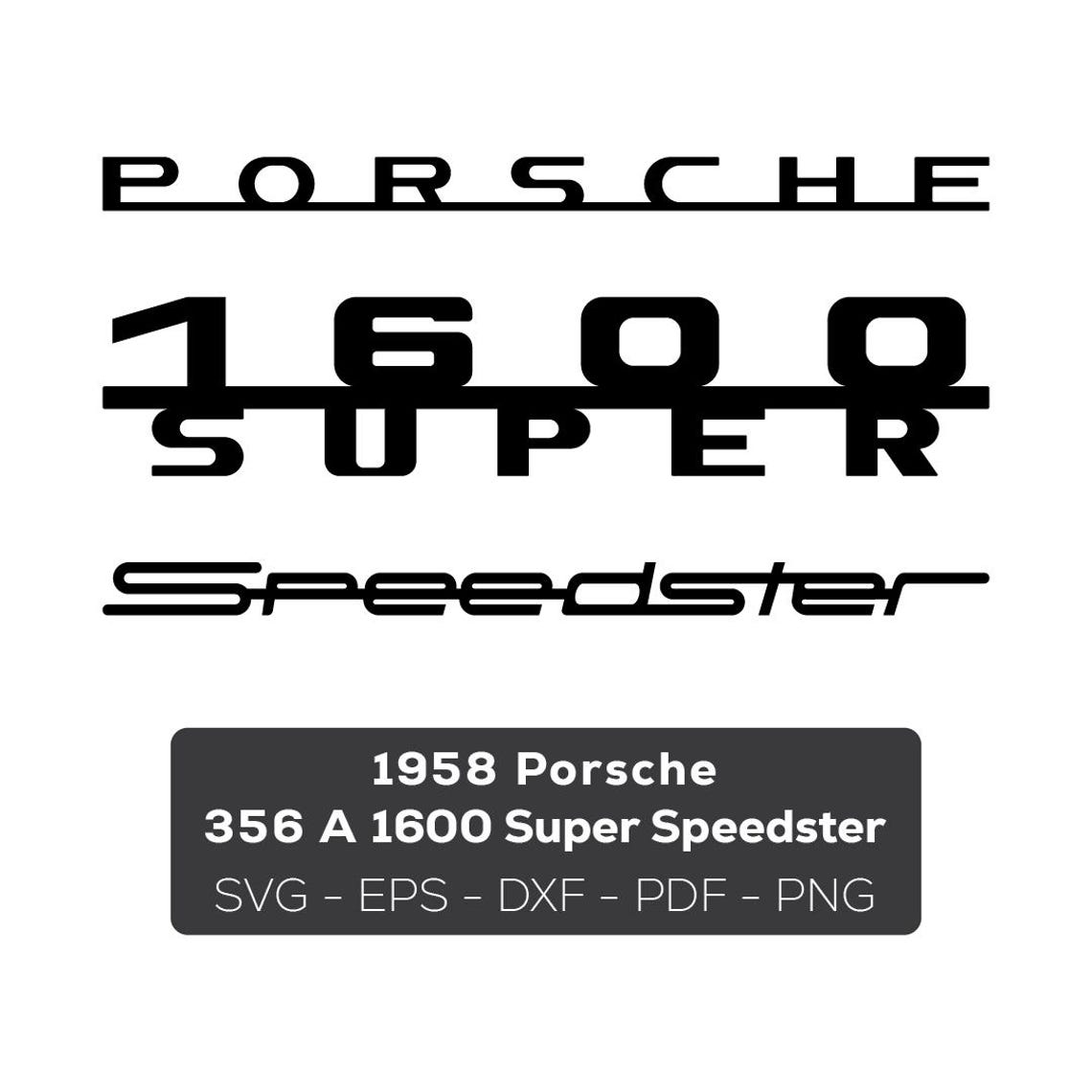Porsche Speedster Logo Vector 1958 Porsche 356 A 1600 Super Speedster ...