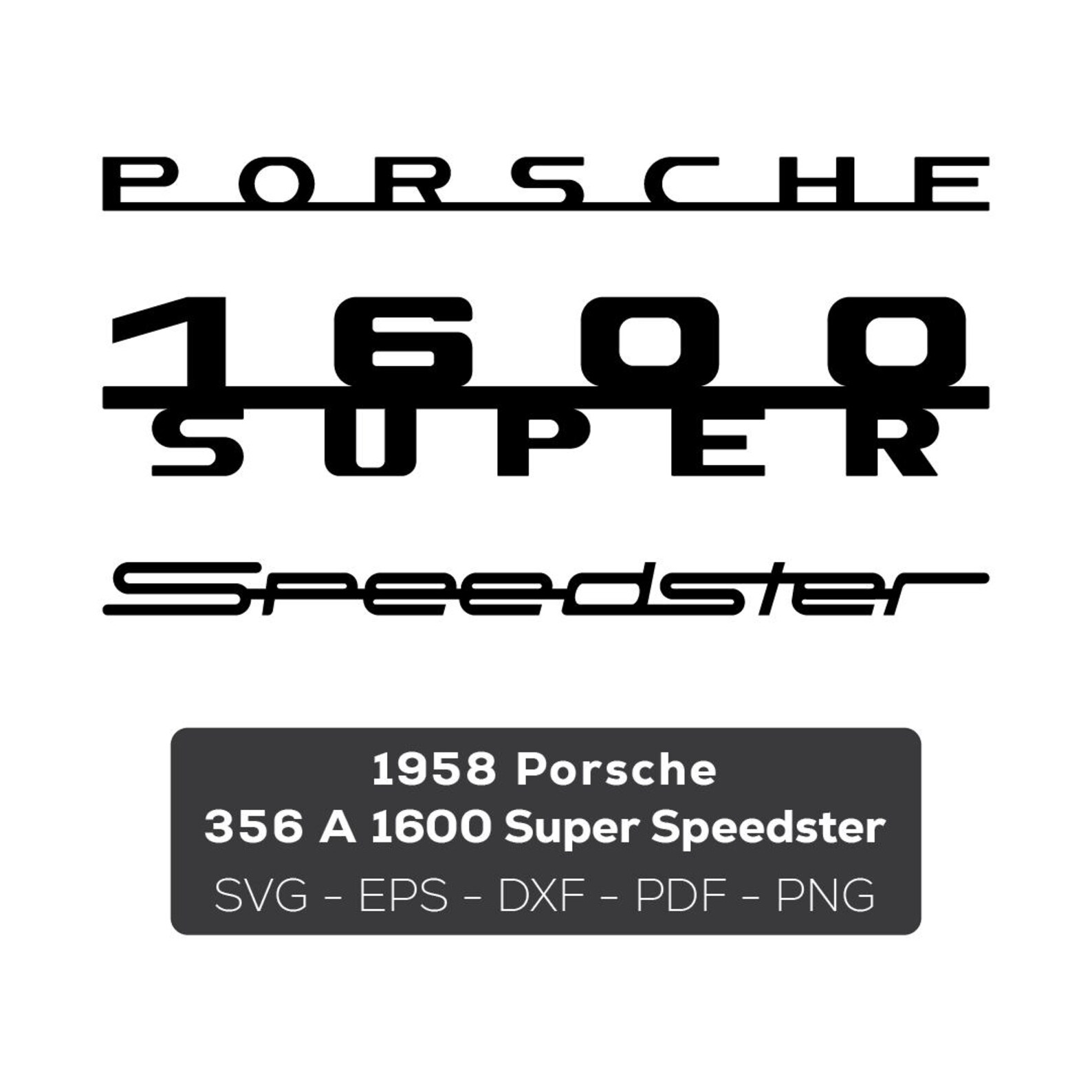 Porsche Speedster Logo Vector 1958 Porsche 356 A 1600 Super Speedster ...