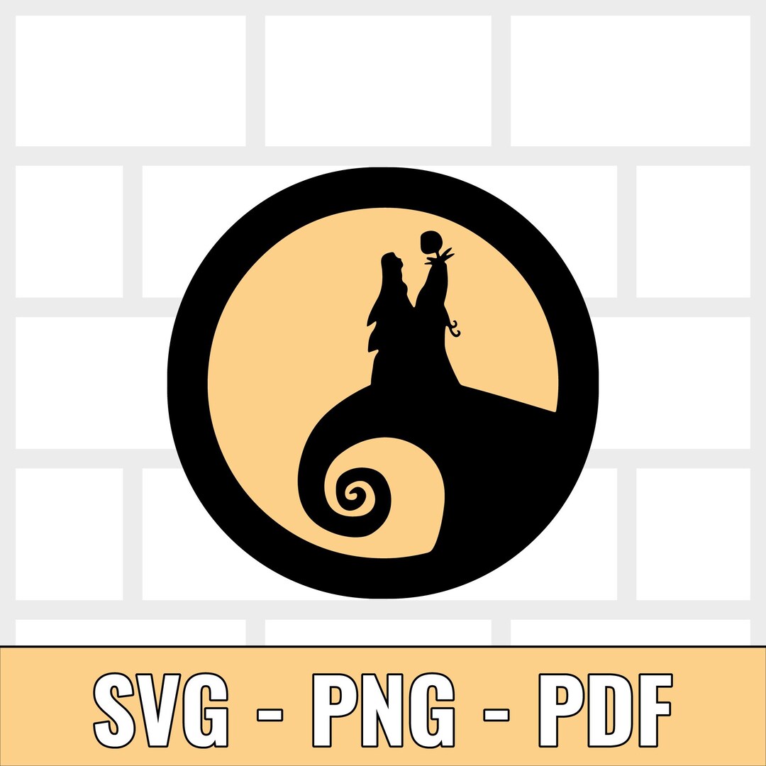 Jack and Sally Love SVG Romantic Halloween Couple SVG Nightmare Before ...