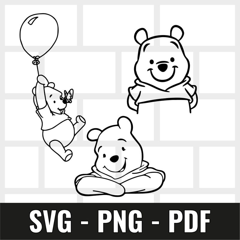 Winnie the Pooh Svg - Etsy