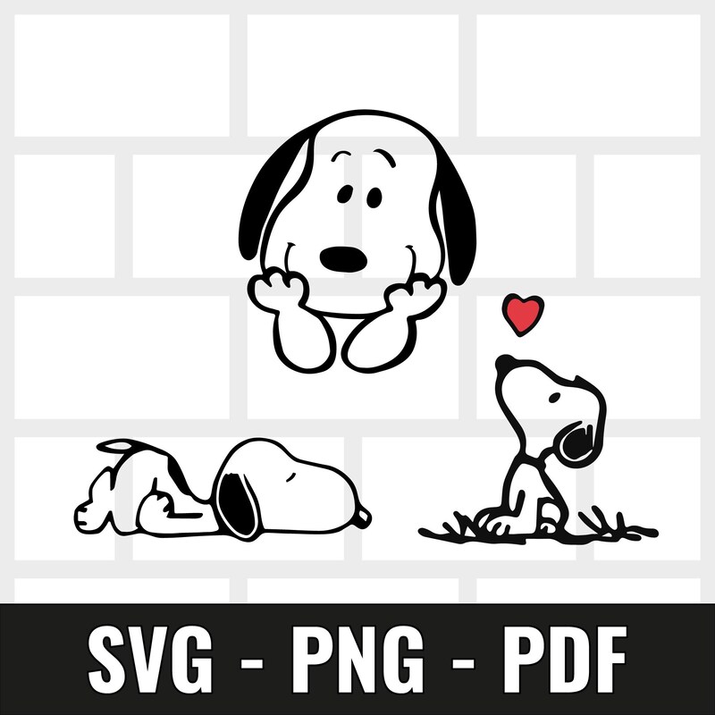 Snoopy Svg Cricut - Etsy