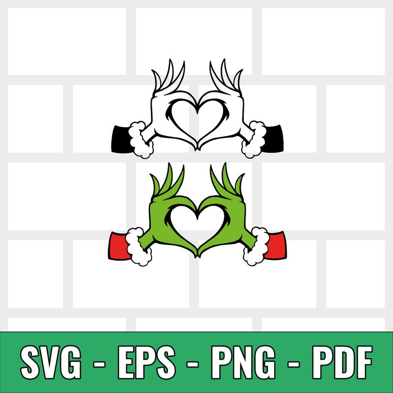 Grinch Hand Svg - Etsy