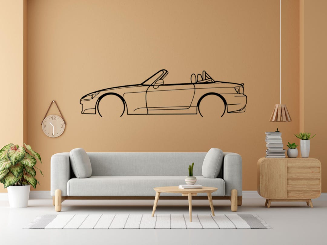 Honda S2000 Car Model Metal Car Silhouette Wall Art, Car Guy Gift, Gift ...
