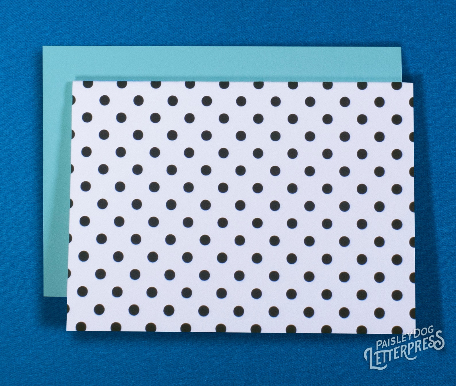 LETTERPRESS NOTE CARDS - Black & White Dots Pattern (set of 6) - Etsy