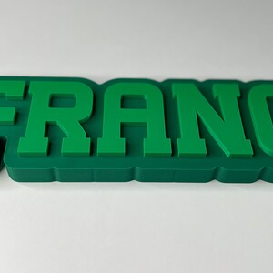 3D Printed Name Plate - Custom 3D Name Plate - Custom Desk Name Plate ...