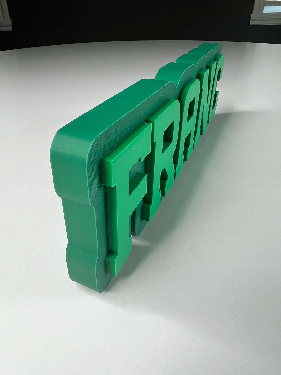 3D Printed Name Plate - Custom 3D Name Plate - Custom Desk Name Plate ...