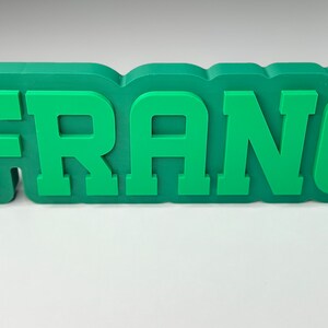 3D Printed Name Plate - Custom 3D Name Plate - Custom Desk Name Plate ...