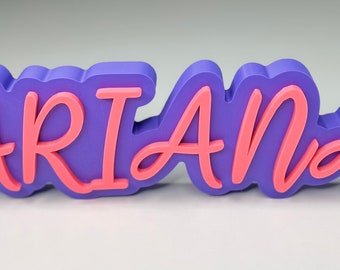 3D Printed Name Plate - Custom 3D Name Plate - Custom Desk Name Plate ...