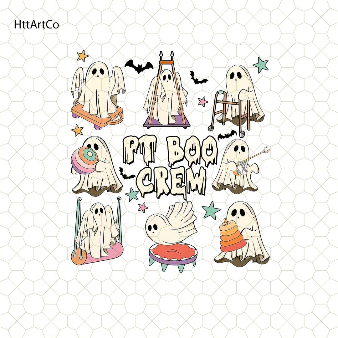 Halloween Physical Therapy Png, Ghosts Halloween Physical Therapist Png ...